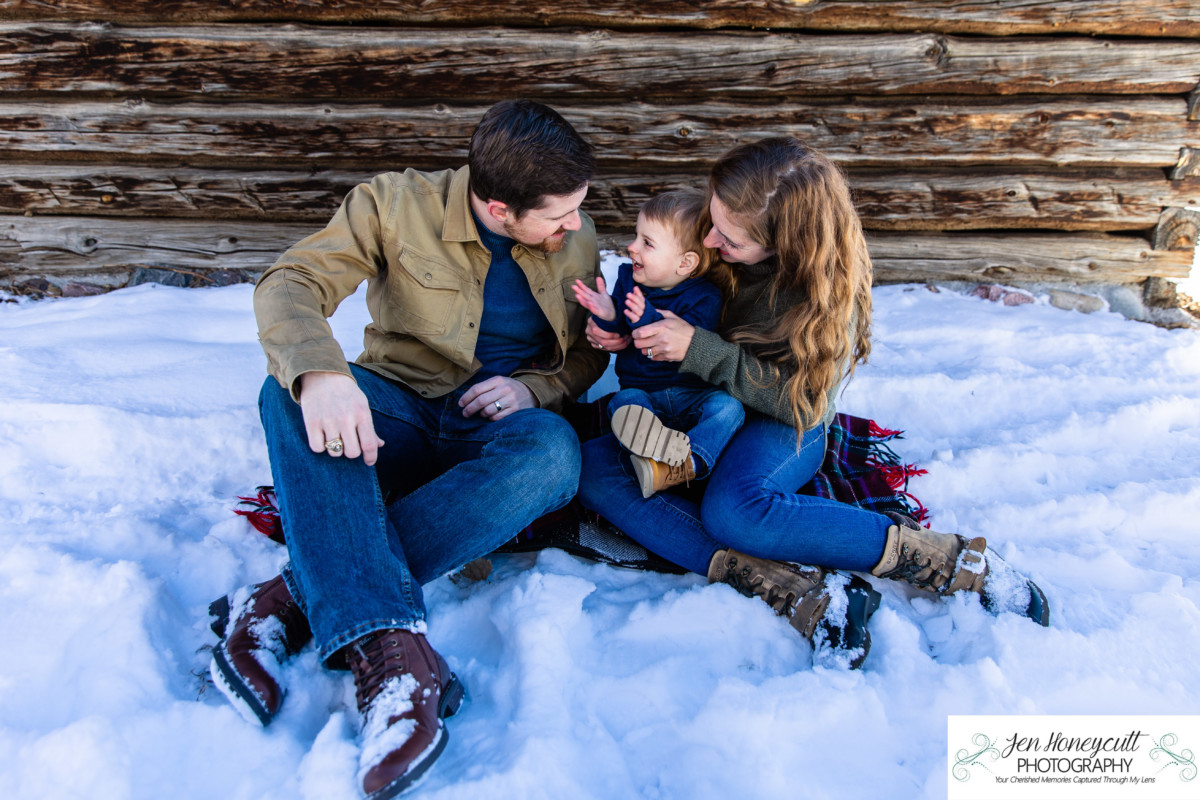 Littleton family photographer Golden Colorado snow