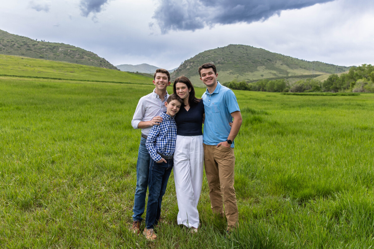Littleton family photographer Hildebrand Ranch mother and sons CO